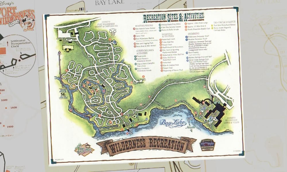 Fort Wilderness Campground Map The Campsites At Disney's Fort